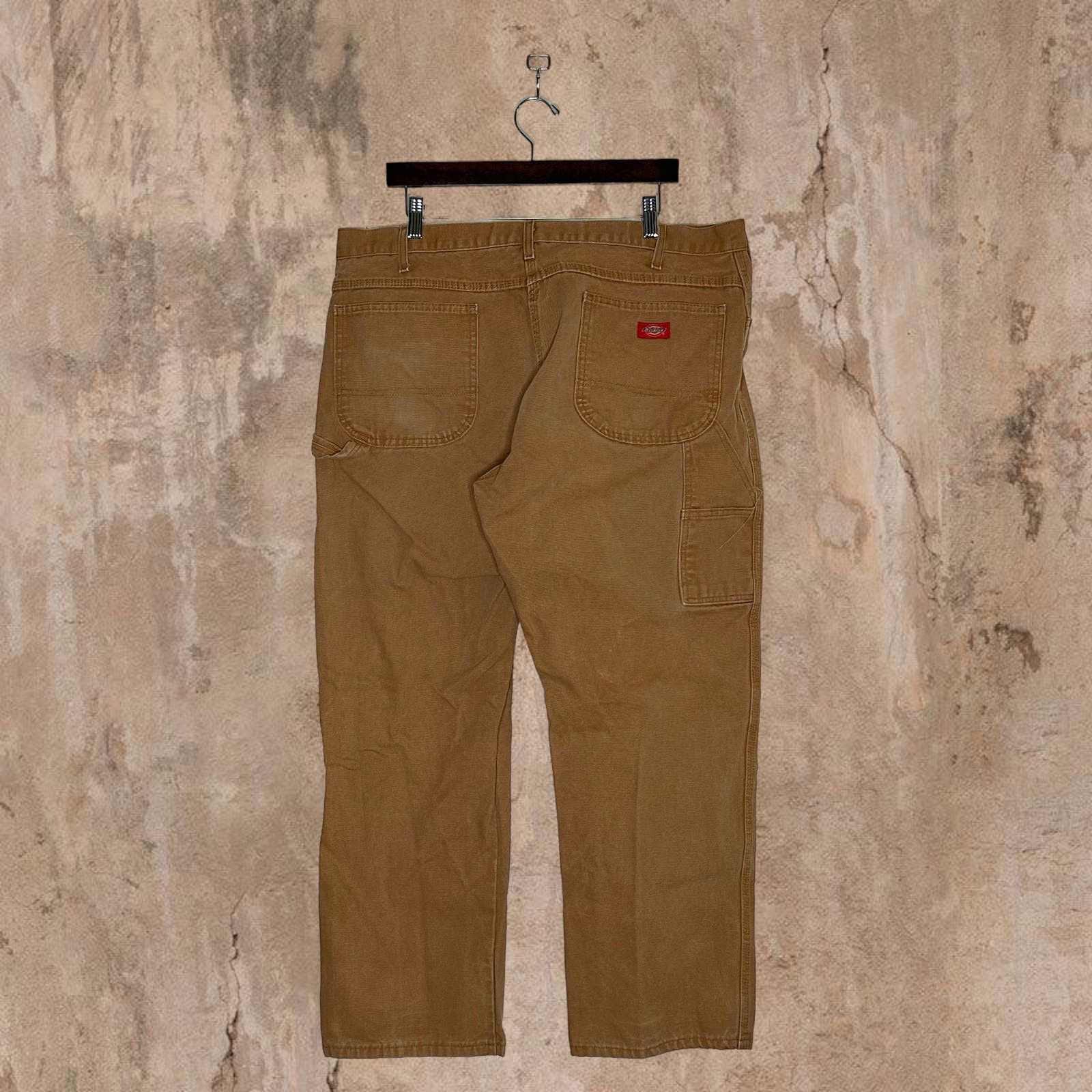 Vintage Dickies Carpenter Pants Desert Tan Canvas Relaxed Red Label ...