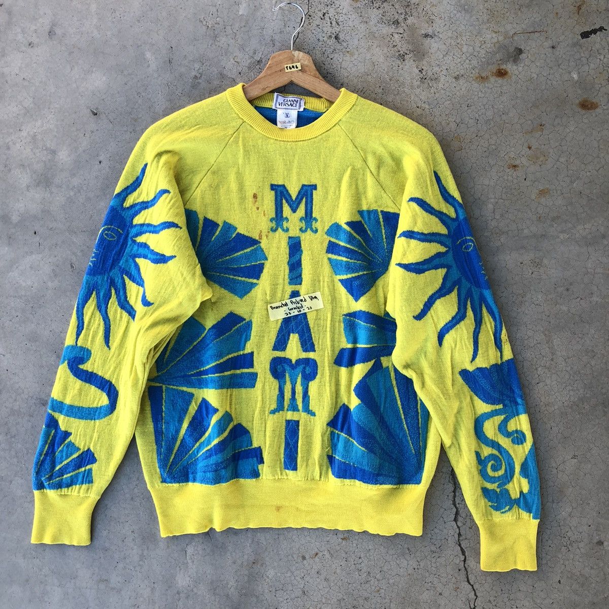 Versace 🔴Vintage Gianni Versace Miami Colour Knit Pattern | Grailed