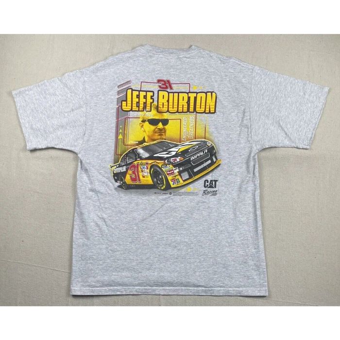 Vintage Vintage Nascar T Shirt Caterpillar CAT Jeff Burton Racing 90s ...