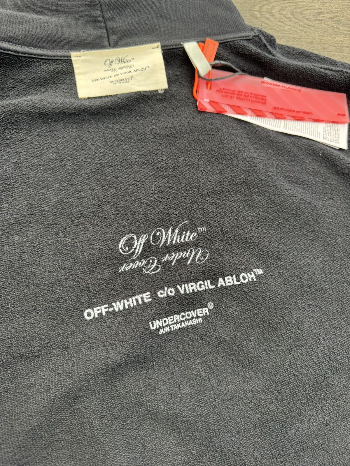 Off-White × Undercover UNDEROFFWHITECOVERS SKELETON REVERSIBLE HOODIE ...