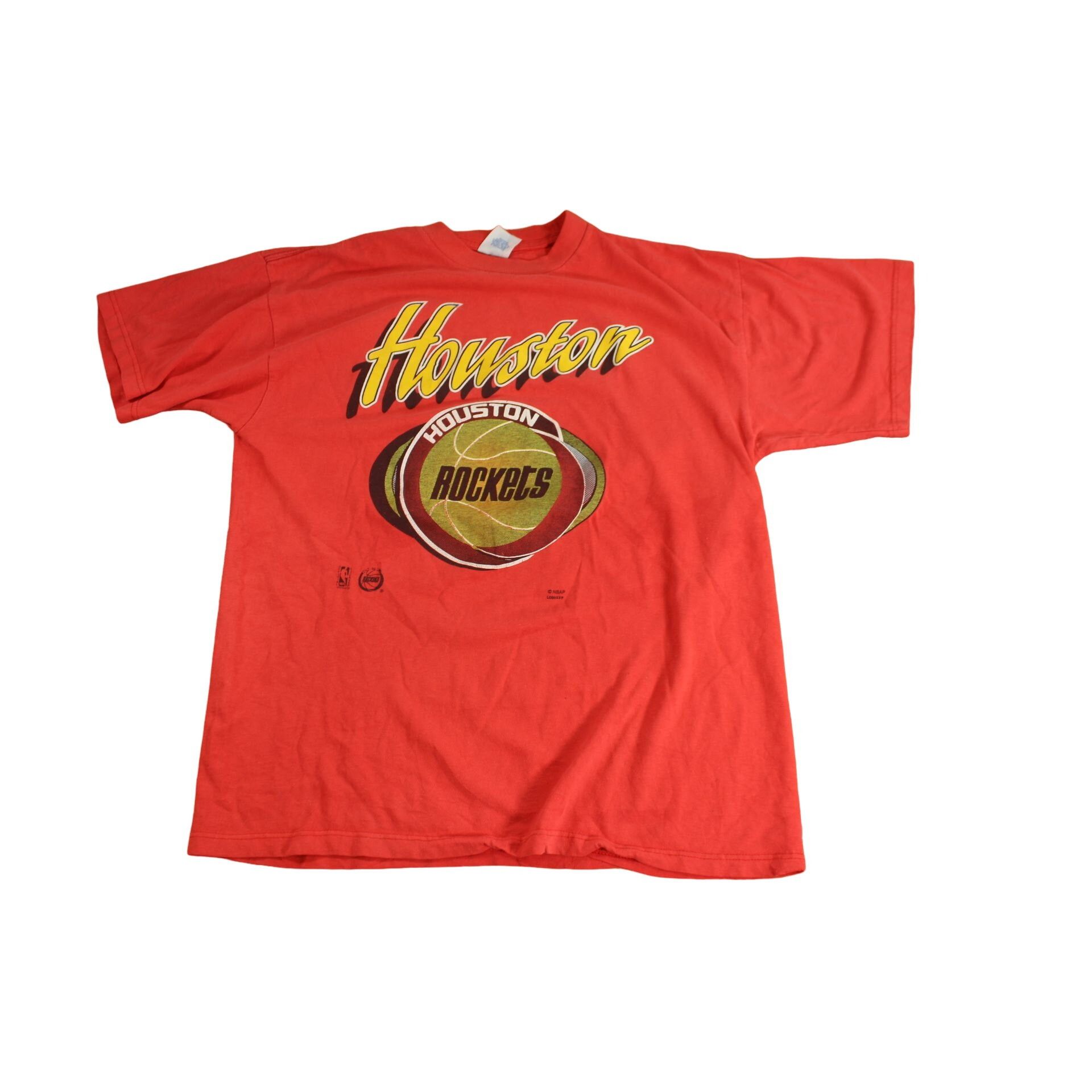 Logo 7 Vintage 90's Logo 7 Houston Rockets Tee Shirt Red XL RHZXXY ...