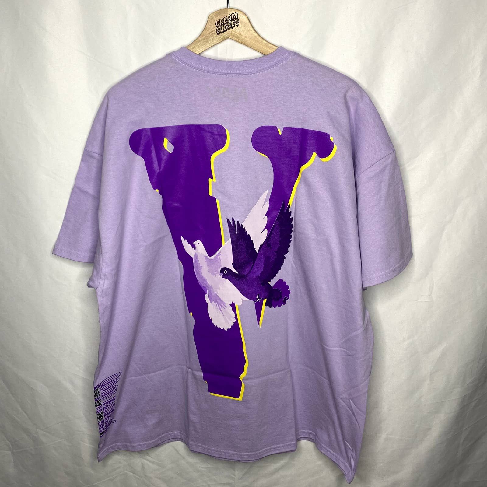 Vlone Nav x VLONE Good Intentions Doves Hip Hop Rap Tour Merch Tee ...