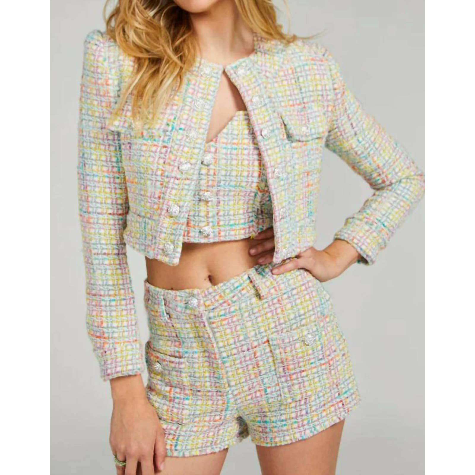 Generation Love GENERATION LOVE Posh Tweed Jacket In Multi | Grailed