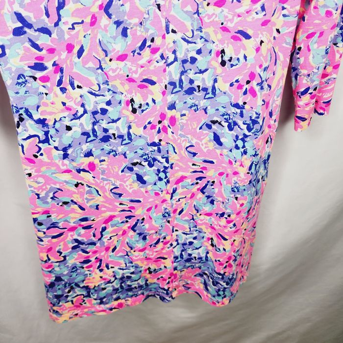 Lilly Pulitzer Lilly Pulitzer Banyan- Coco Coral Crab 3/4 Sleeve Dress ...