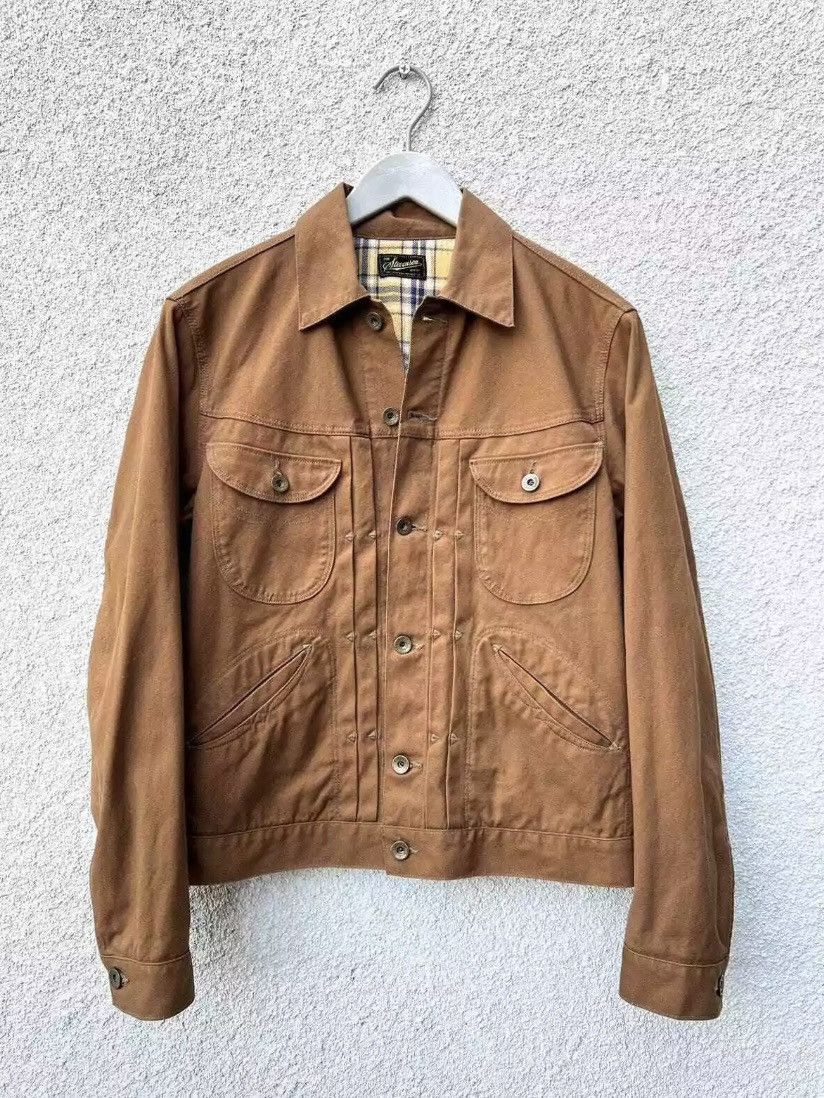 Stevenson Overall Co. Stockman Jacket Brown Selvedge Canvas Flannel ...