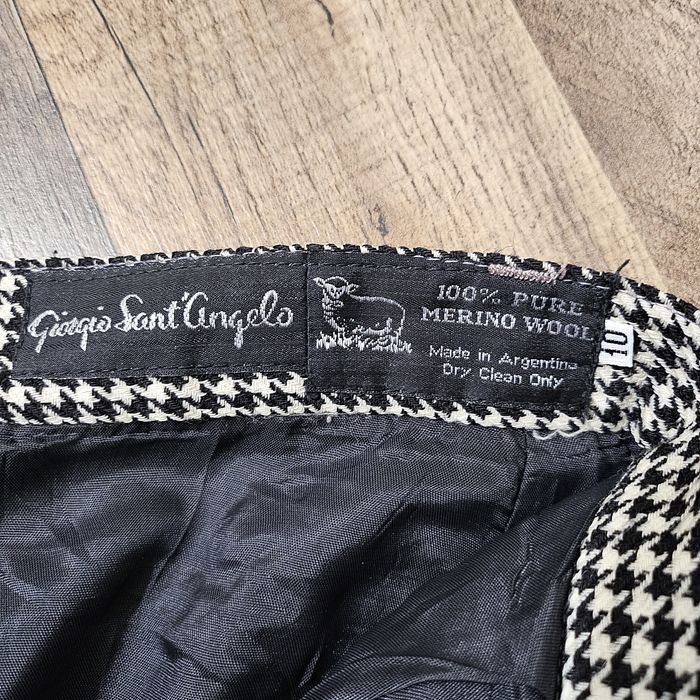Vintage Vintage Giorgio St. Angelo Wool Check Pleated pants. | Grailed