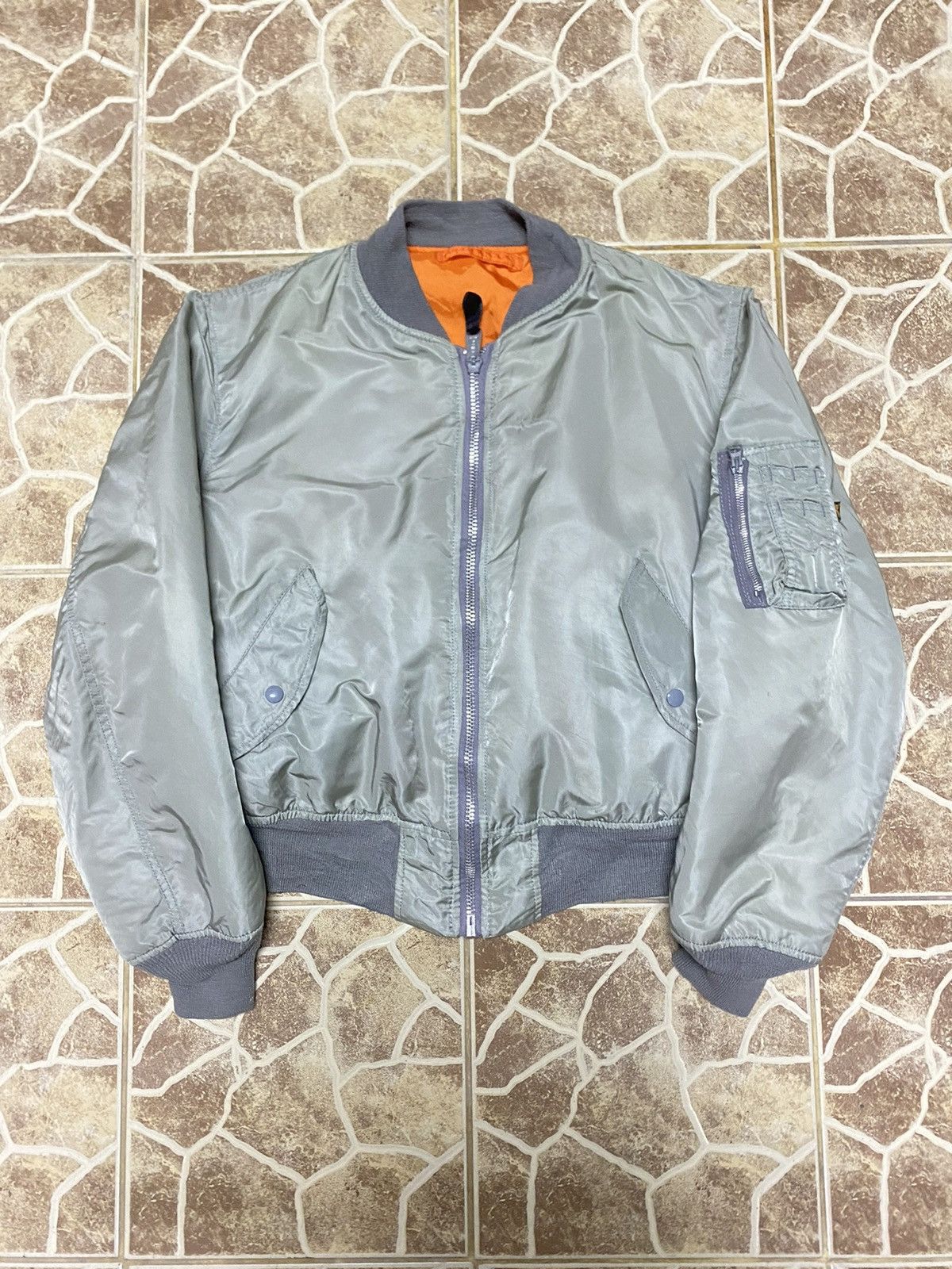 Vintage Vintage ALPHA INDUSTRIES Type MA-1 Reversible Bomber Jacket | Grailed
