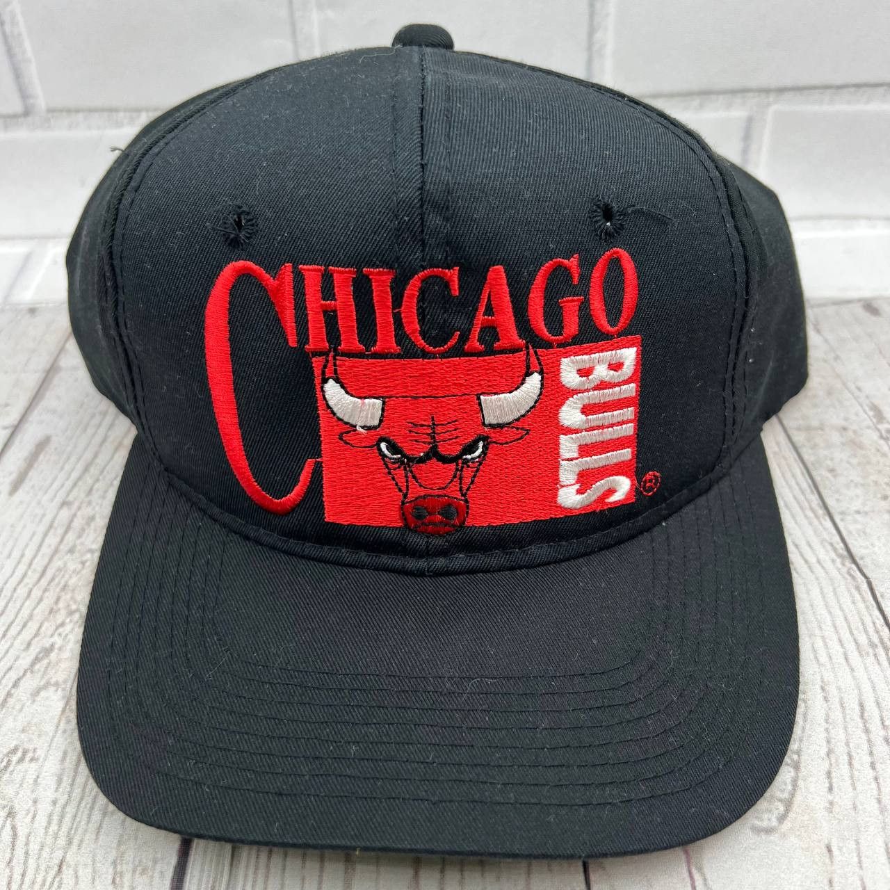 Drew Pearson Vintage Chicago Bulls NBA Hat Snap back Cap Black Men ...