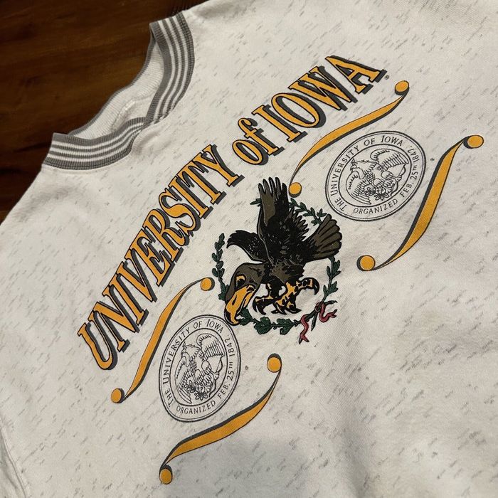 Champion Vintage Pro Player University Of Iowa Sweatshirt College Cre ...