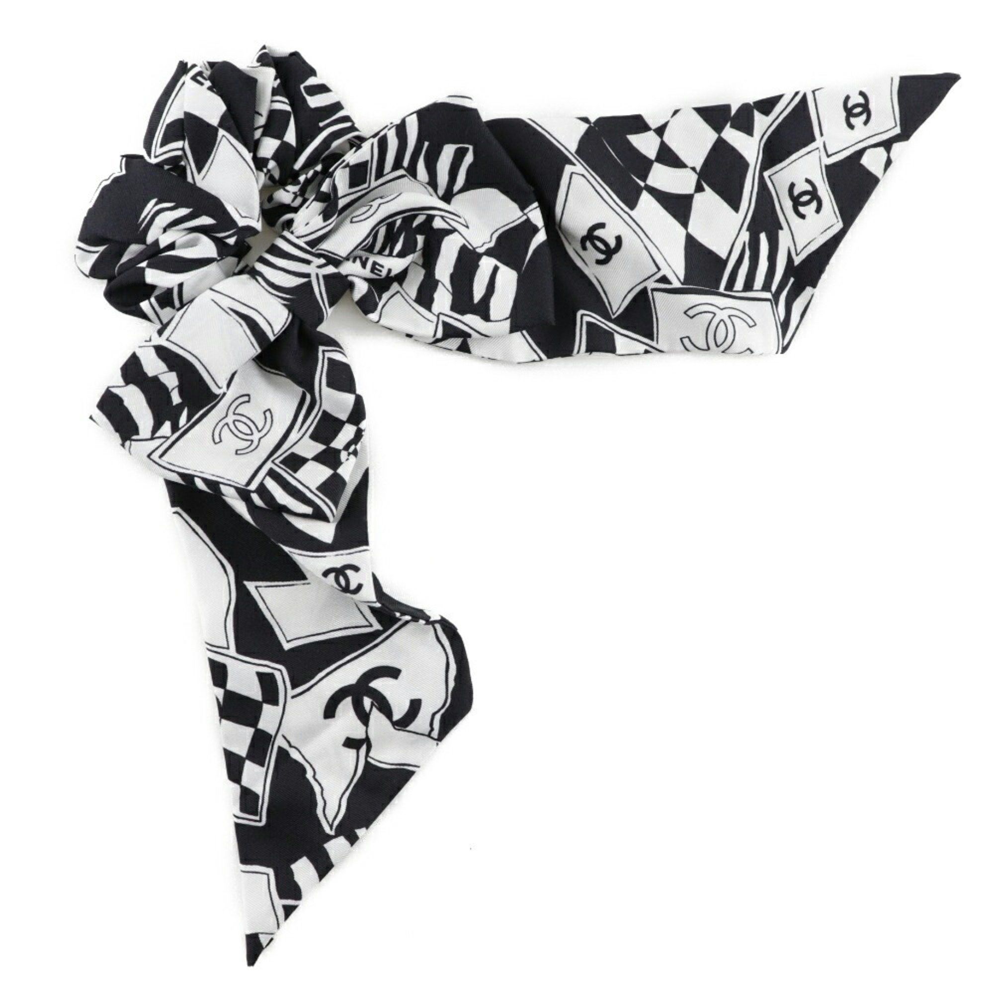 Chanel Chanel Ribbon Scrunchie Other Accessories Coco Mark Logo Silk ...