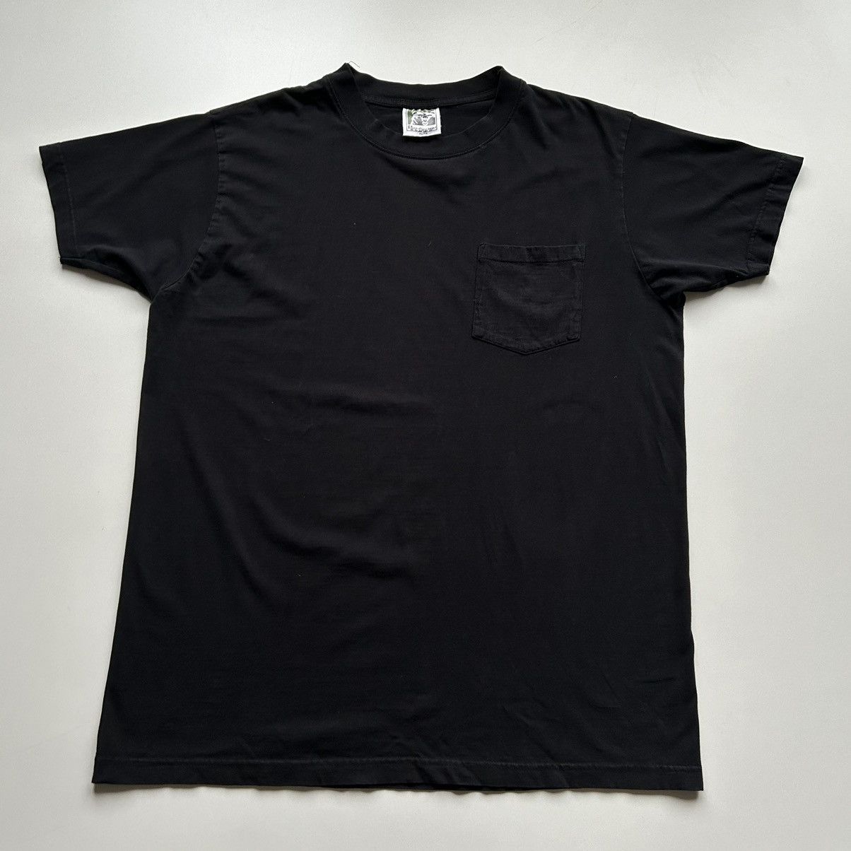 Vintage Vintage 2000s Faded Black Blank Pocket T Shirt Men's XL Rare | Grailed