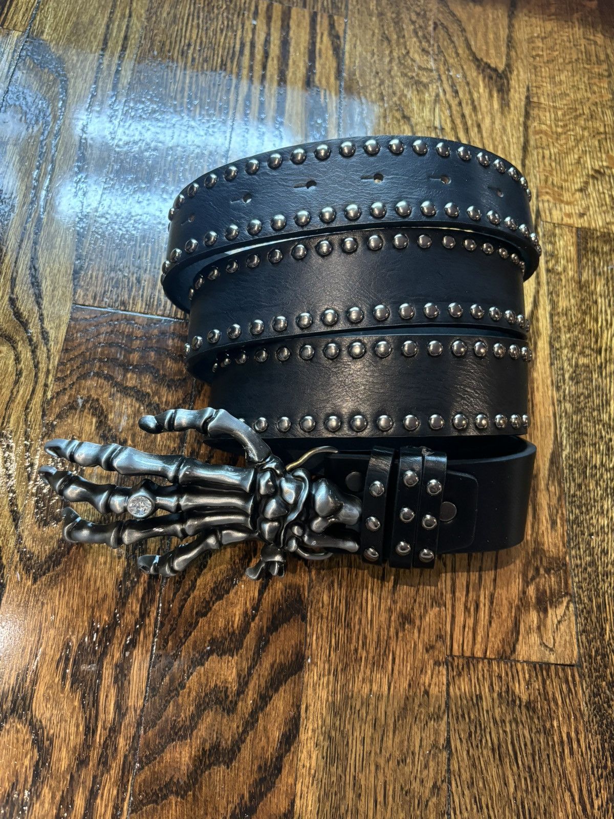 Vintage G5 - Rhinestone Skeleton Studded Belt | Grailed