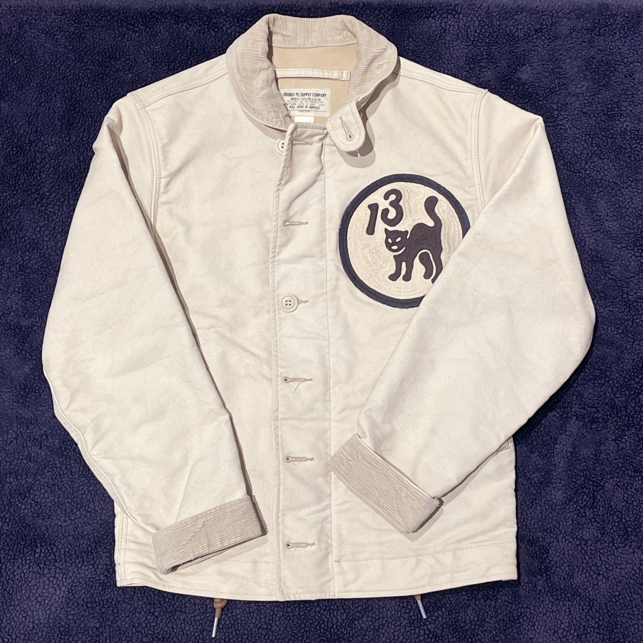 RRL Ralph Lauren RRL Hand-Embroidered Cotton Deck Jacket in Rare XXS ...