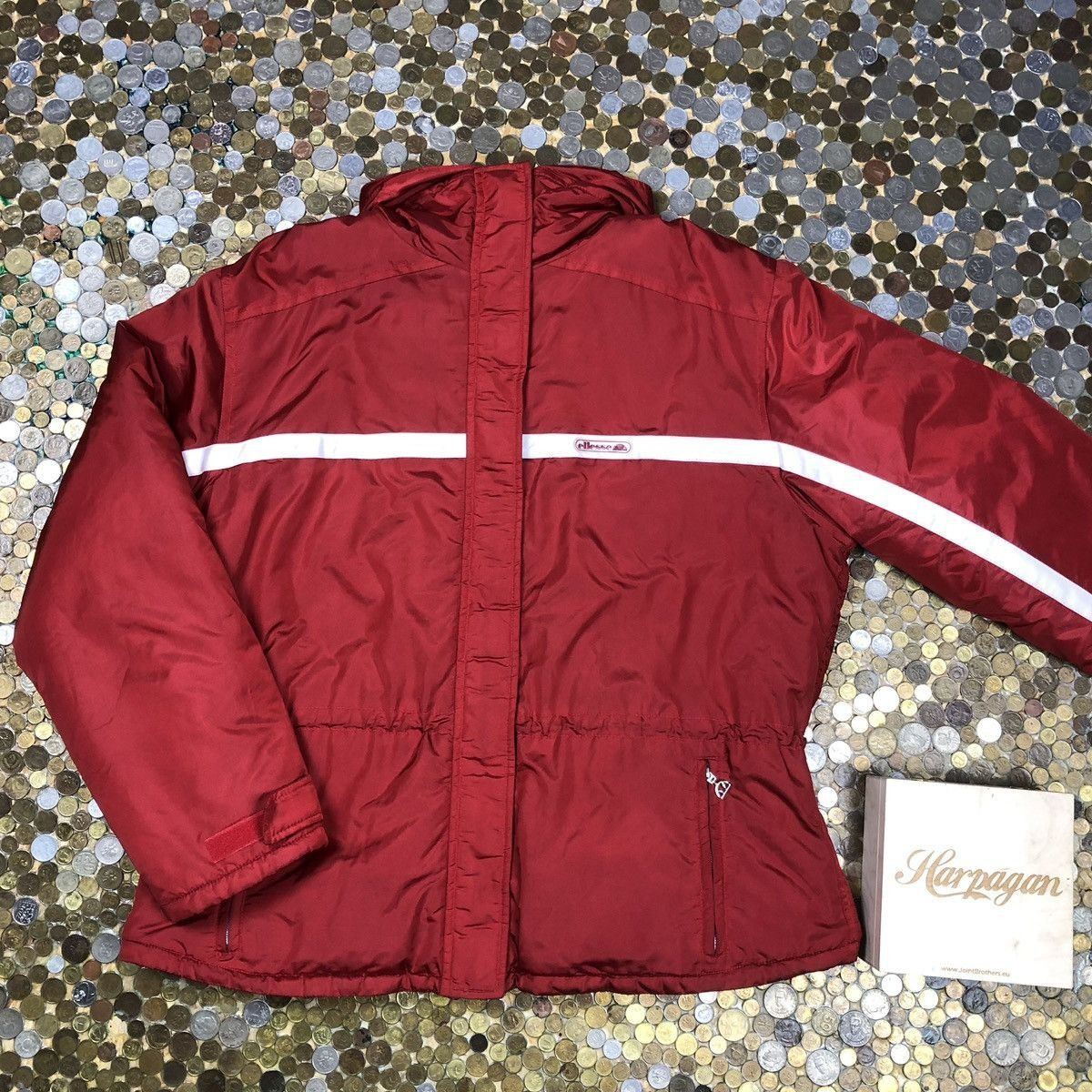 Ellesse Ellesse red classic jacket puffer winter down 90s | Grailed