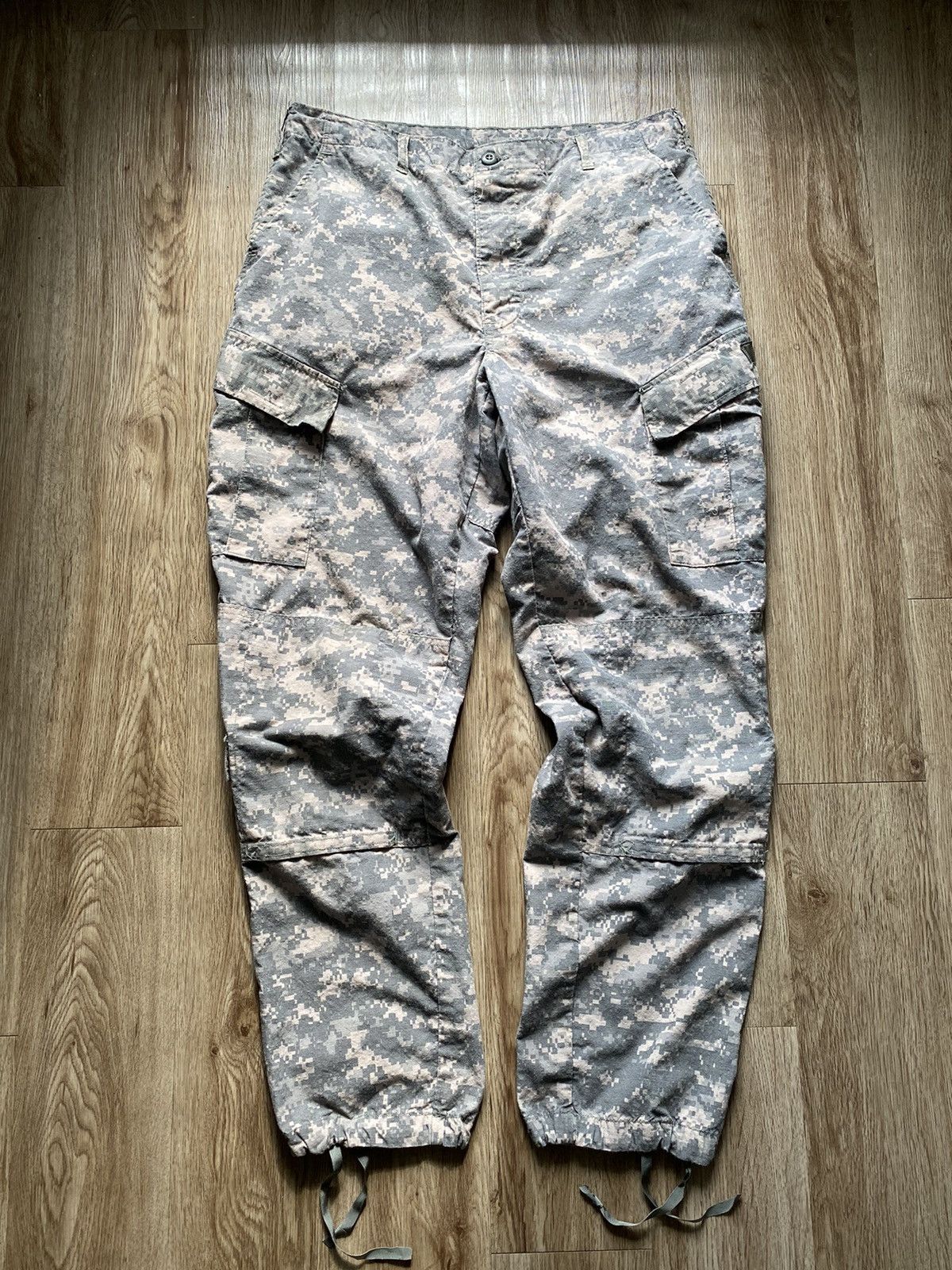 Military VINTAGE BAGGY MILITARY FADED DIGITAL DIGI CAMO CARGO PANTS ...