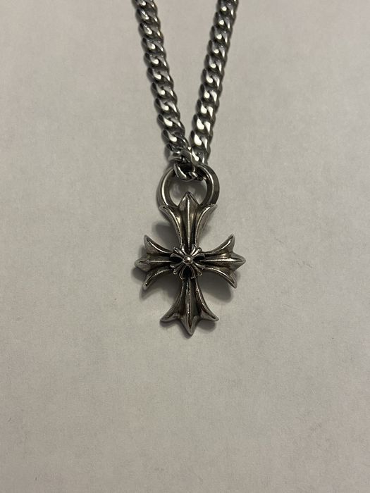Chrome Hearts Chrome Hearts Double Cross Plus Pendant Cuban Chain ...