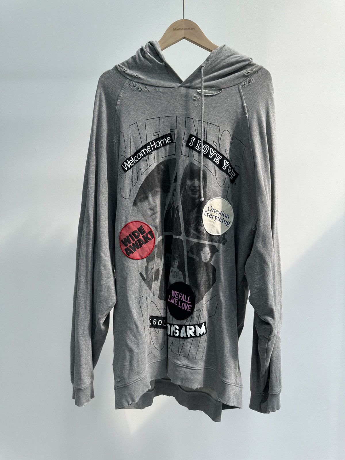 Raf Simons RAF SIMONS Pin Graphics Hoodie | Grailed