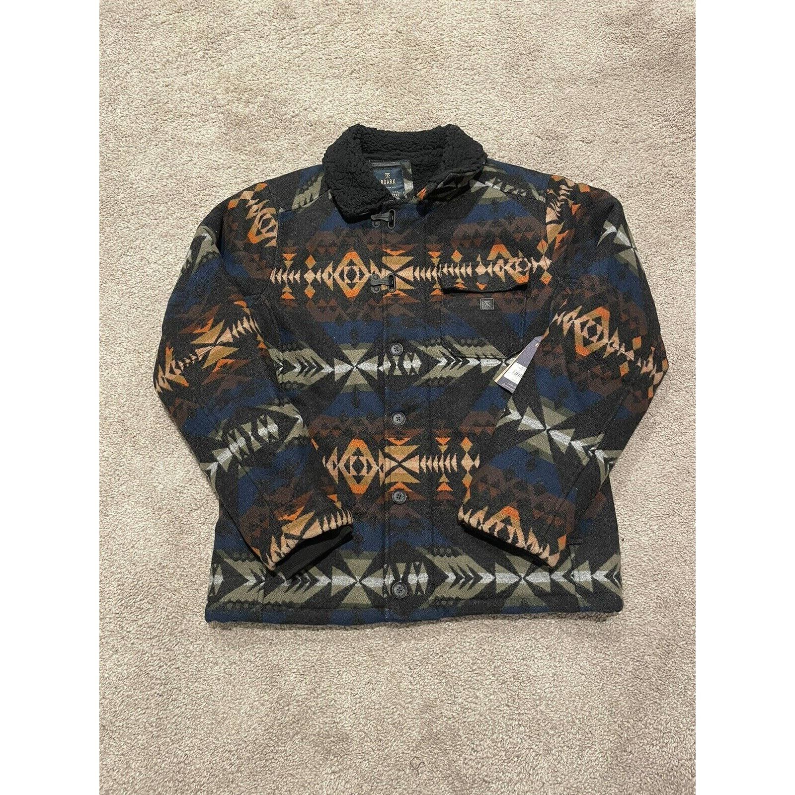 Pendleton Roark x Pendleton Aztec Jacket Sherpa Lined Coat $450 NWT S ...