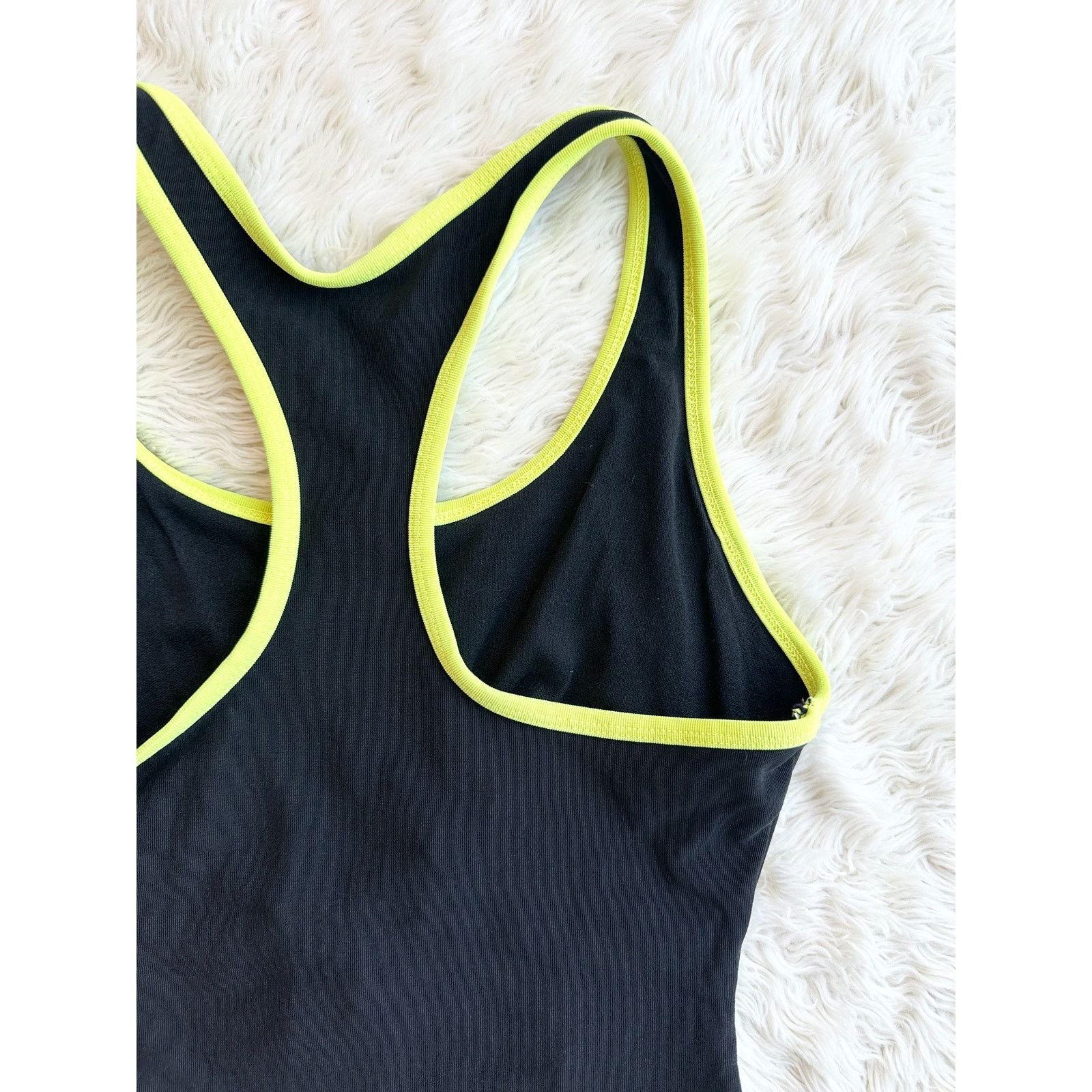 Other 90’s Zip Bust Neon Green & Black One Piece | Grailed