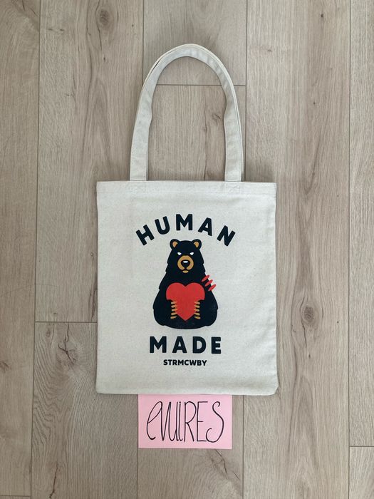 Human Made Human Made Tote Bag WHITE | Grailed