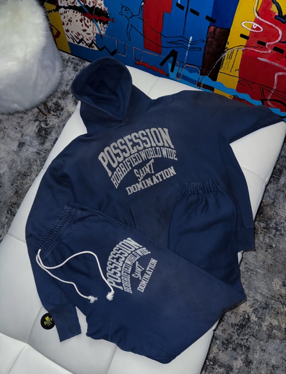 Saint Michael Saint michael possession logo sweatsuit set | Grailed