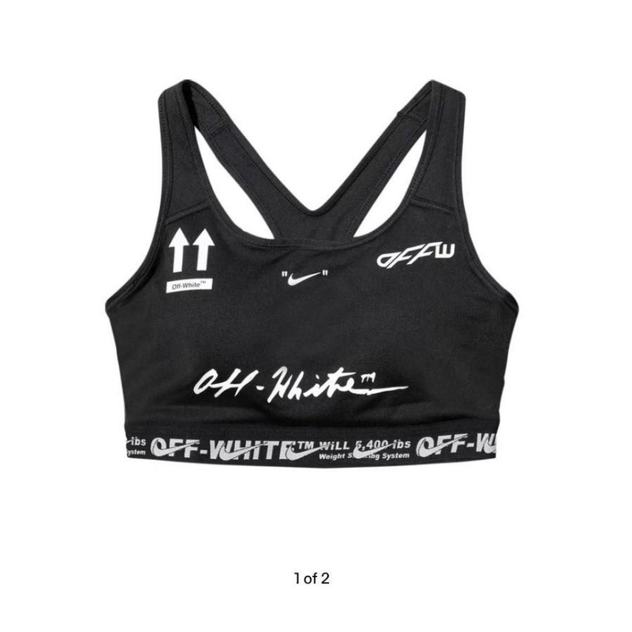 Nike × Off-White × Virgil Abloh OFF WHITE Nike Sports Bra Black | Grailed