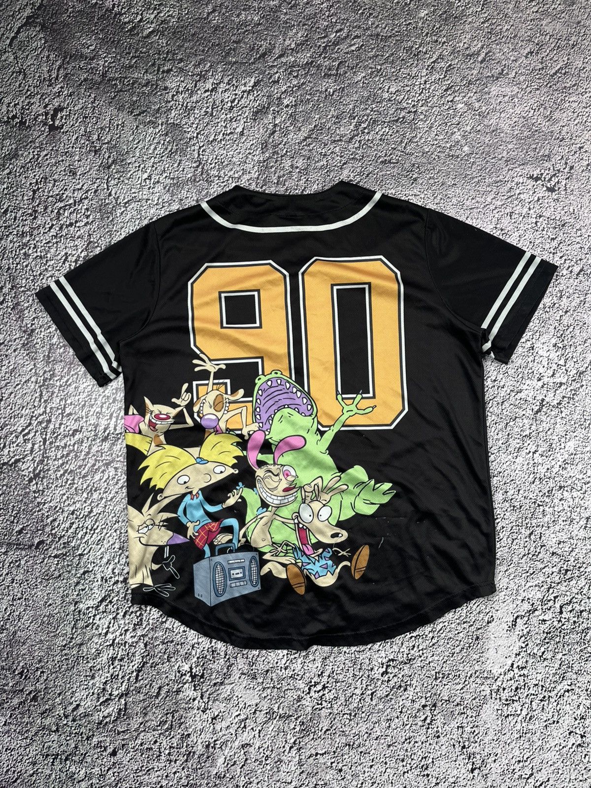 Nickelodeon × Streetwear Vintage Nickelodeon Hey Arnold Baseball Jersey ...