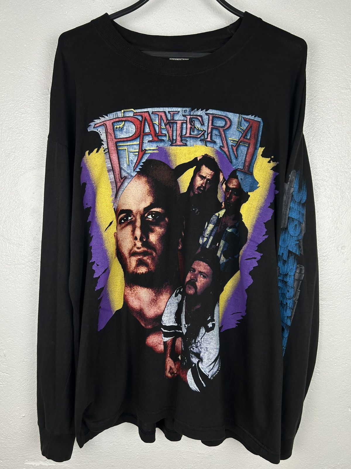Vintage Vintage Pantera Band Spiral Designs Bootleg Long Sleeve | Grailed