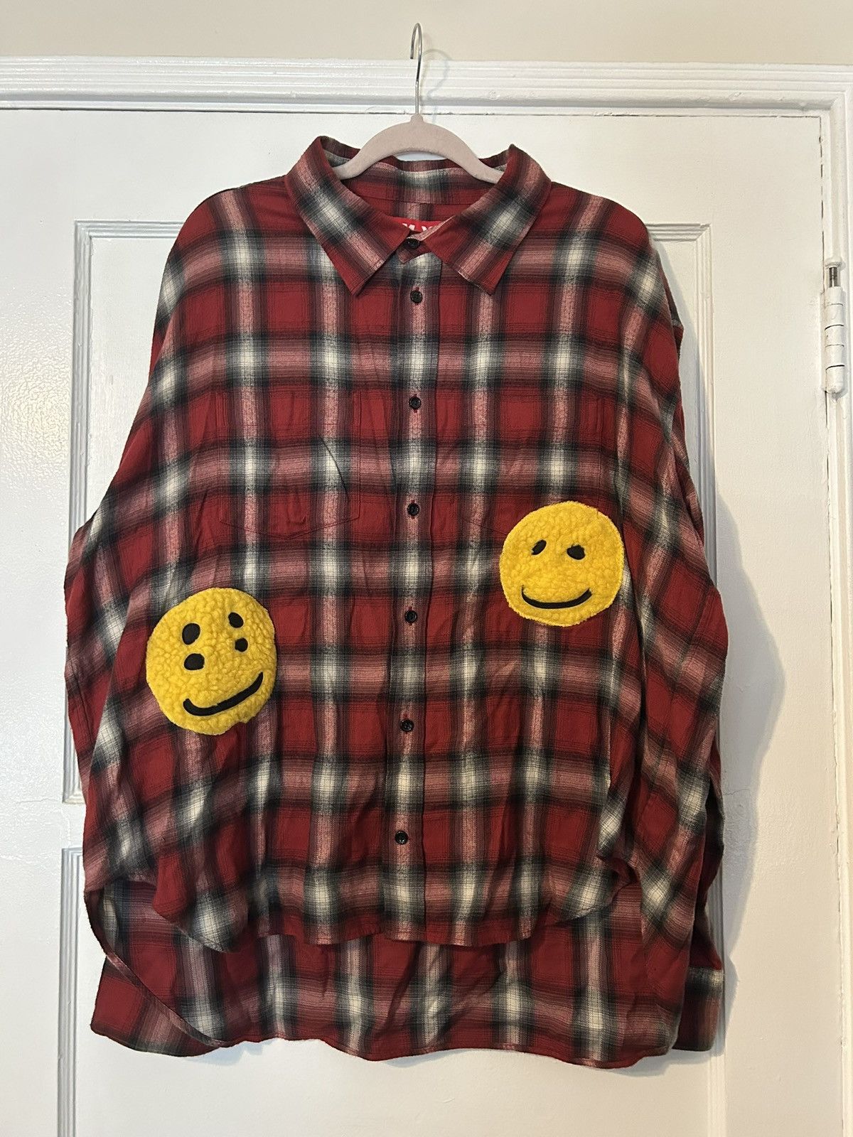 Cactus Plant Flea Market CPFM “Double Smiley” Flannel Shirt | Grailed