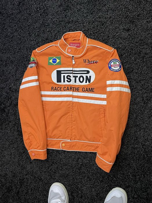 Honda 🔥VINTAGE PISTON RACE CAR RACING BRAZIL JACKET Y2K 🔥 | Grailed