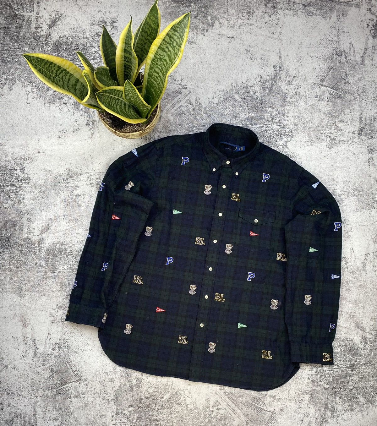 Polo Ralph Lauren Vintage Full Monogram Polo Ralph Lauren PRL Bear ...