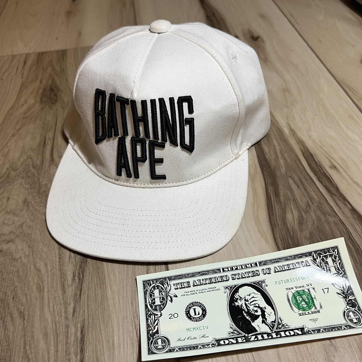 Bape NYC Logo Snapback Cap | Grailed