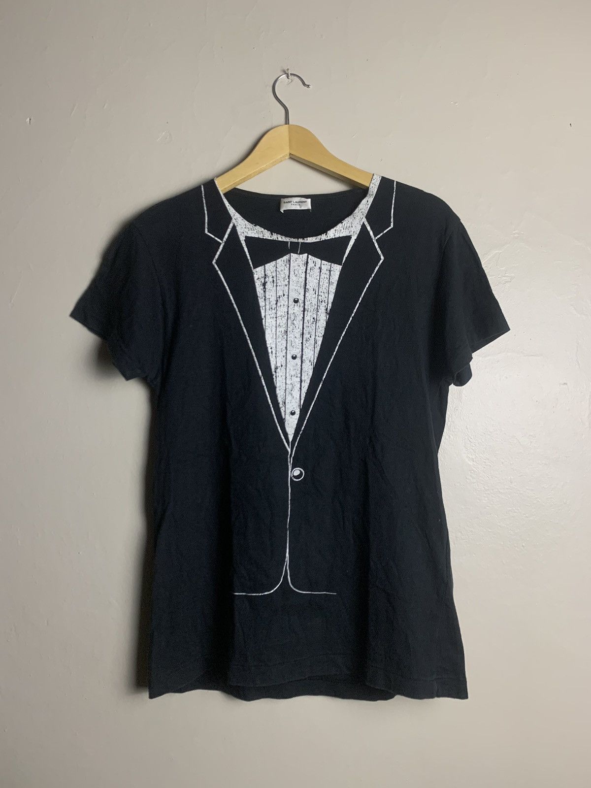 Saint Laurent Paris SS16 Saint Laurent Tuxedo Print T-shirt | Grailed