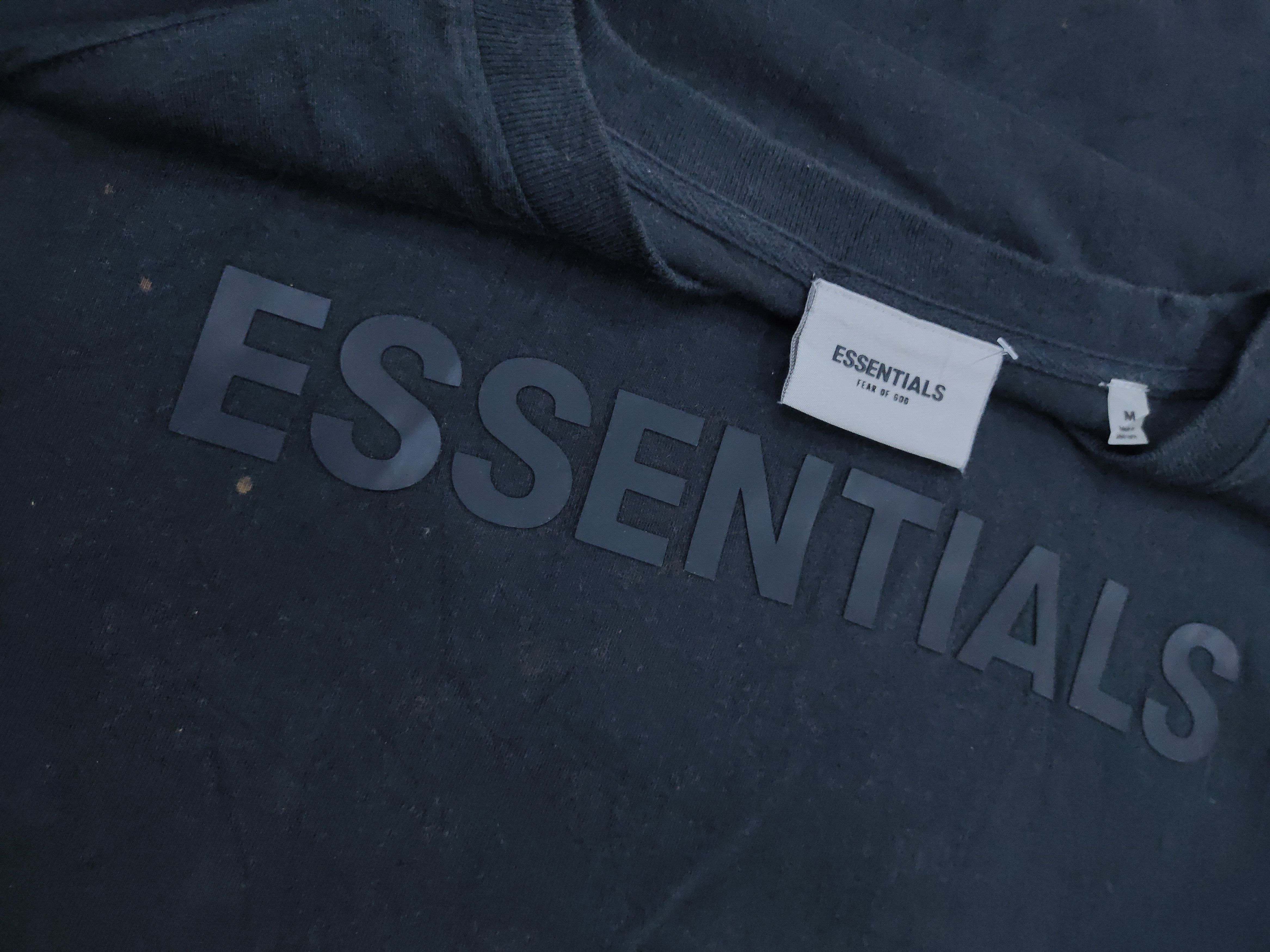 Essentials × FOG × Fear of God Fear Of God Essentials Black T-shirt ...