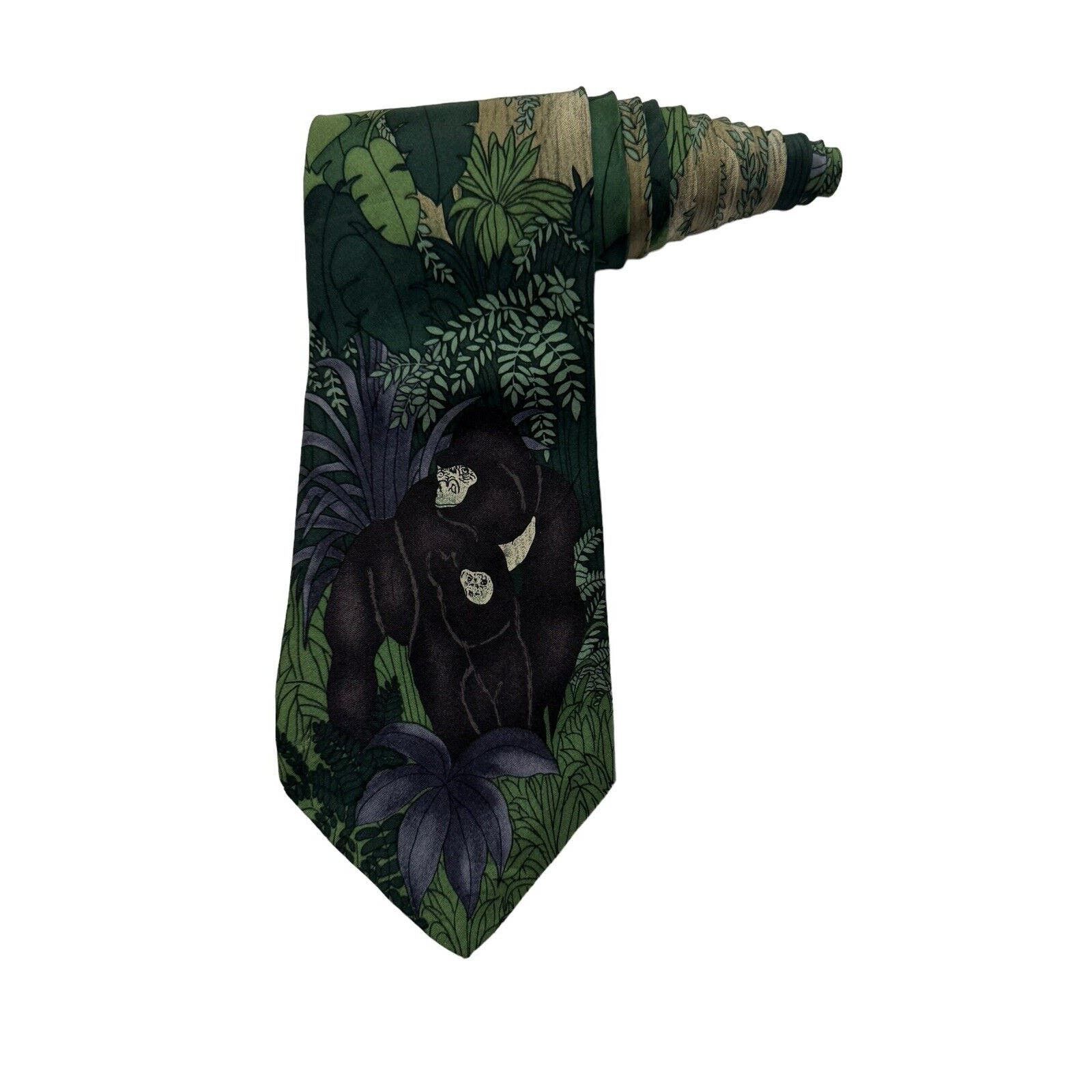 Wwf WWF World Wildlife Fund Mountain Gorillas Necktie | Grailed