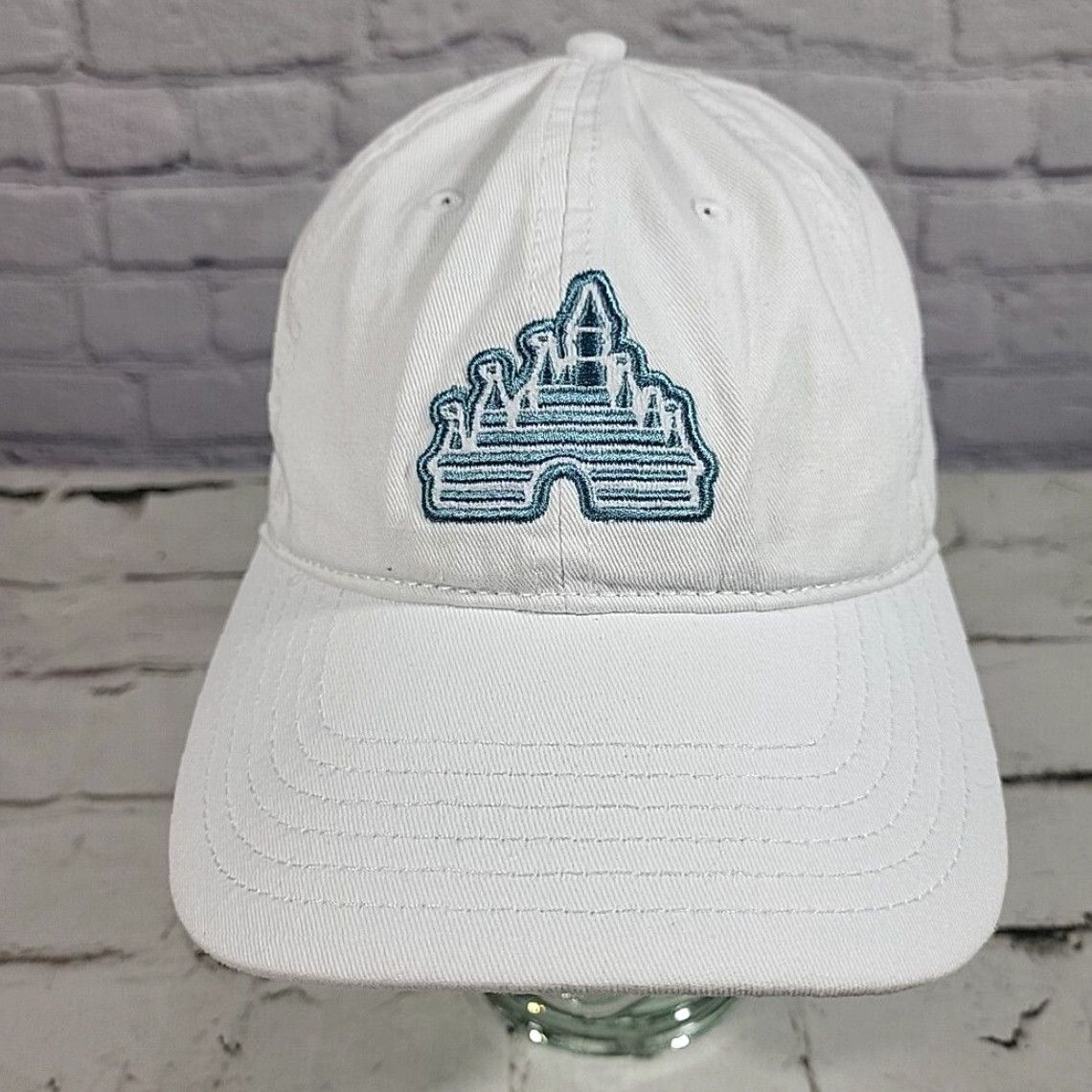 Vintage Cinderella's Enchanted Magical Kingdom White Baseball Cap with ...