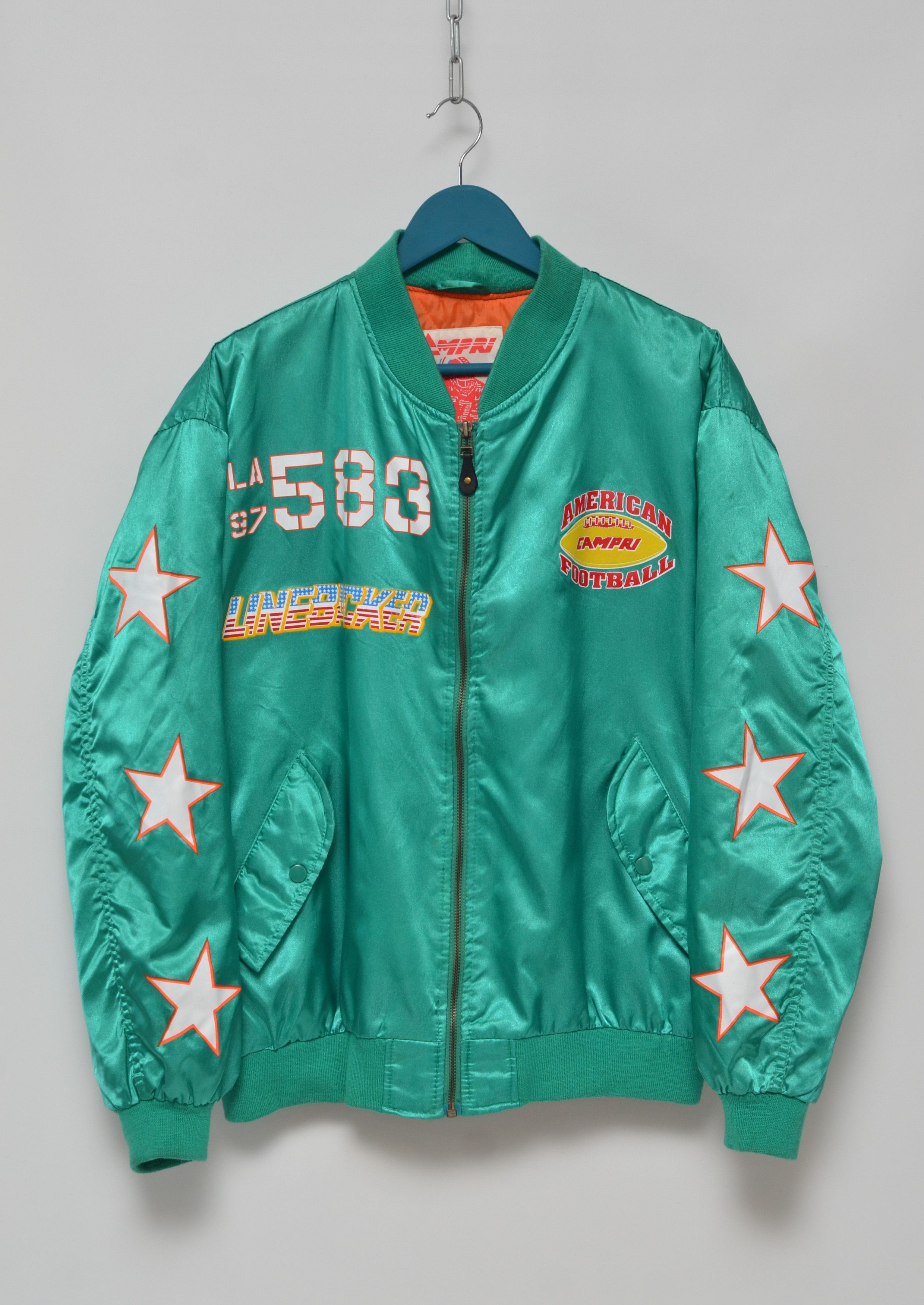 Vintage Campri Linebacker Vintage American Football Bomber Jacket | Grailed