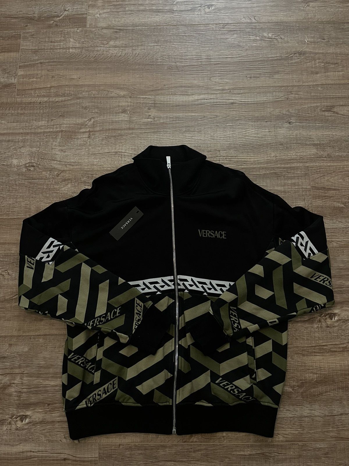 Versace Versace Embroidered Jersey Track Jacket | Grailed