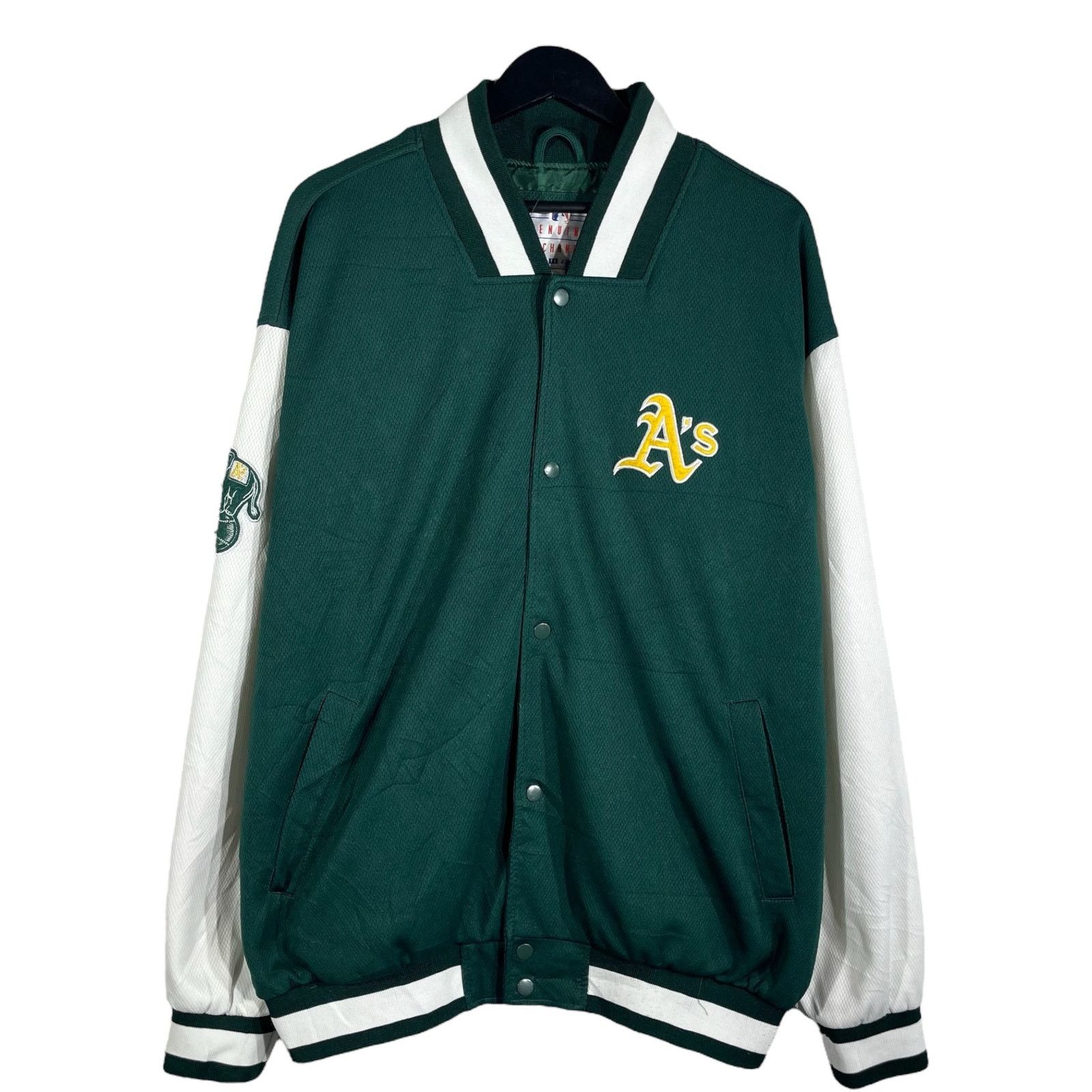 MLB Genuine Merchandise MLB Oakland A's Button Varsity Jacket | Grailed