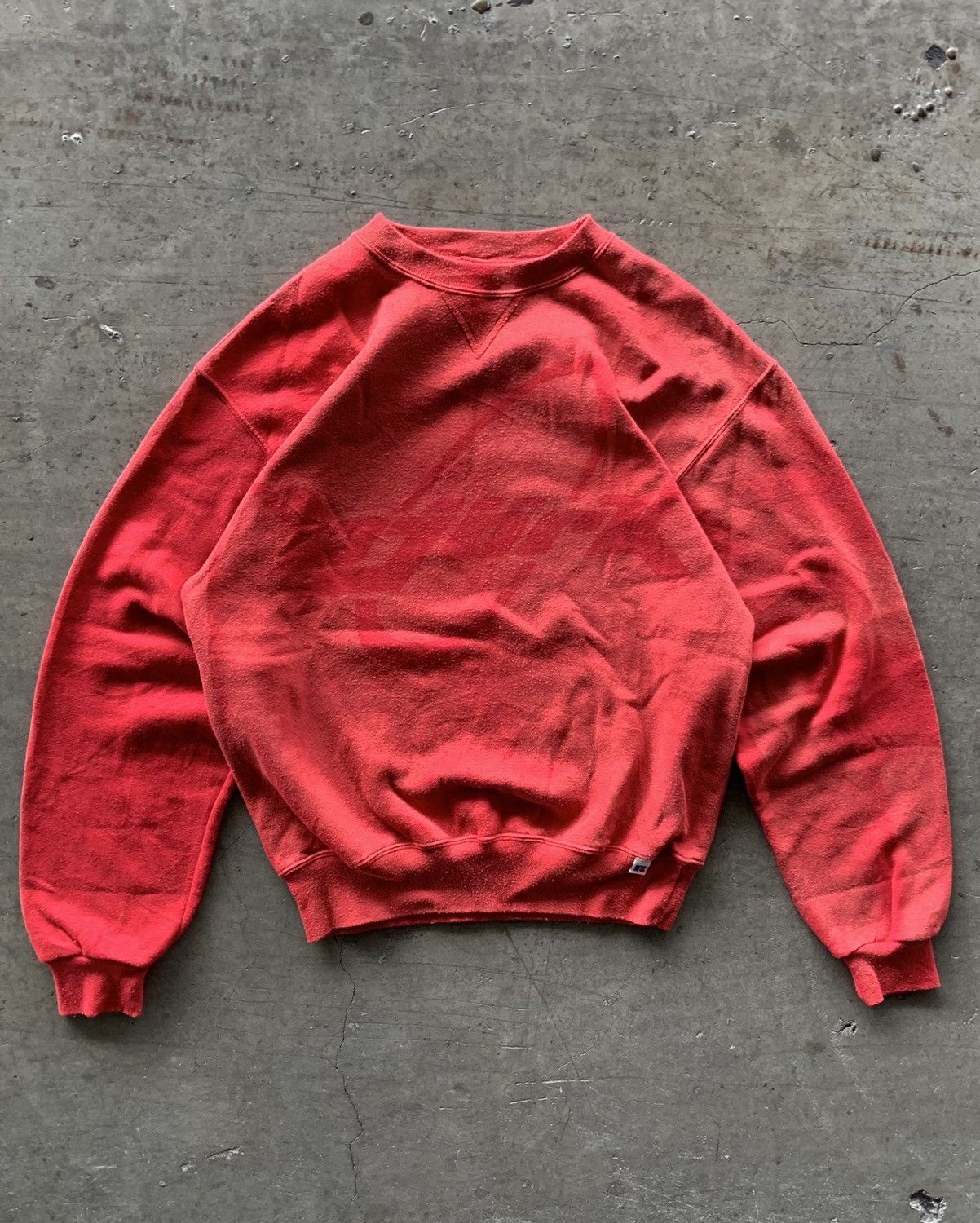 Vintage 90s Bjork Logo Sun Faded Red Russell Athletic | Grailed