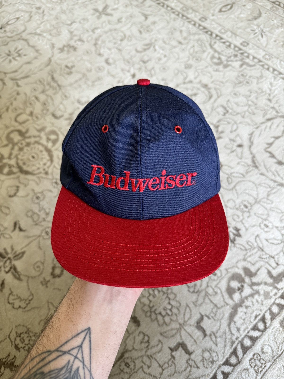Budweiser × Made In Usa × Snap Back Vintage Budweiser Cap Hat Beer USA ...