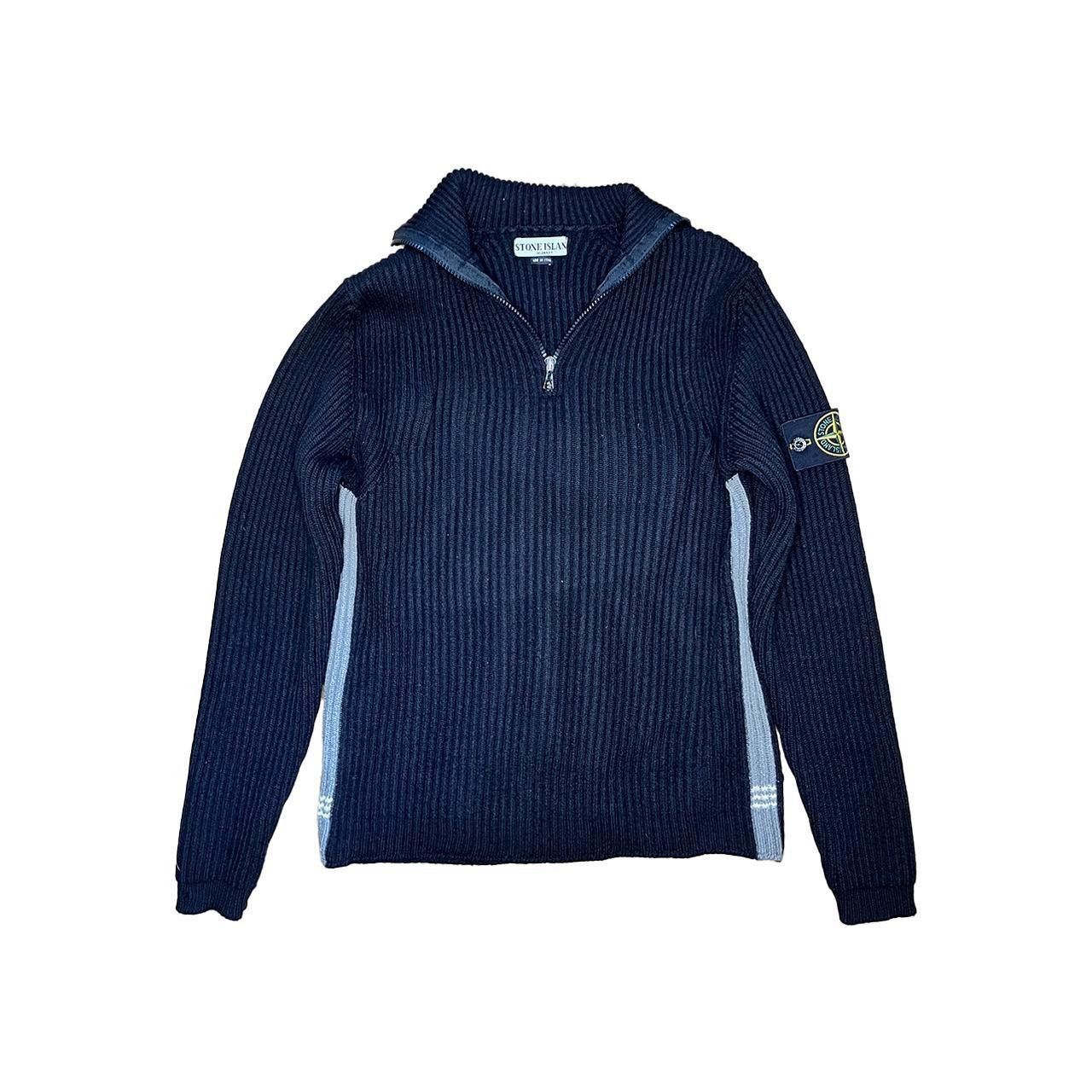 Stone Island × Vintage Vintage Stone island 03 knitwear 1/4 zip | Grailed