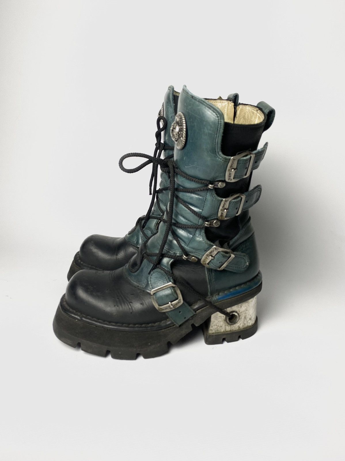 Avant Garde × New Rock × Vintage Vintage New Rock leather boots | Grailed