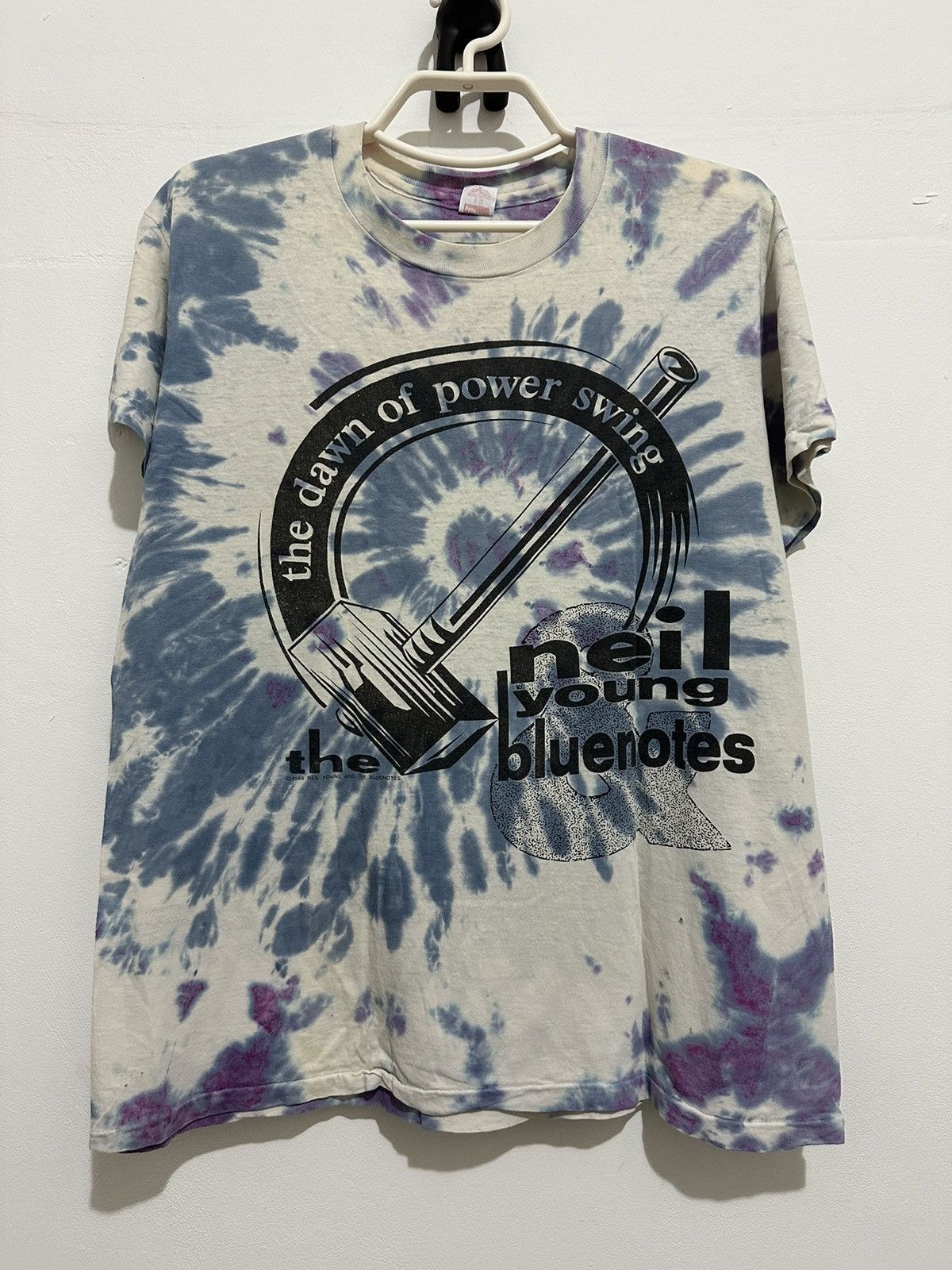 Hanes × Made In Usa × Vintage Vintage 80’s Neil Young & The Bluenotes ...