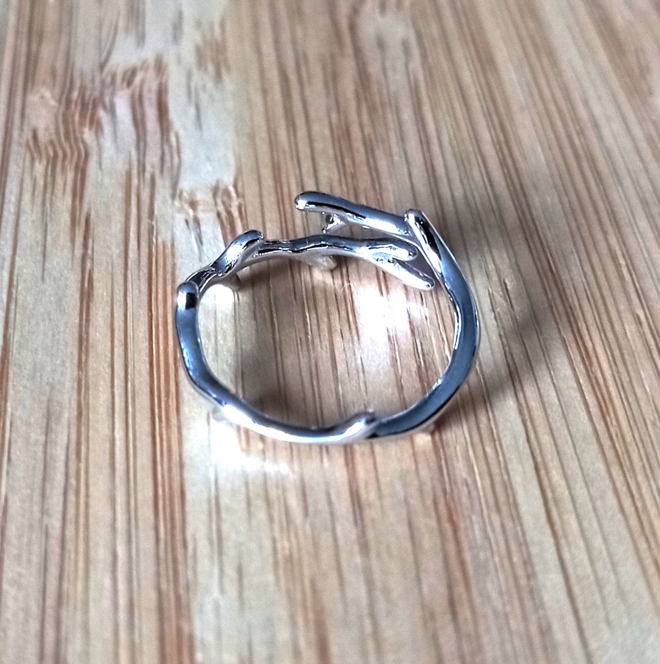 Designer × Silver × Vintage Punk Rock Tree of Life Tiny Silver Ring ...