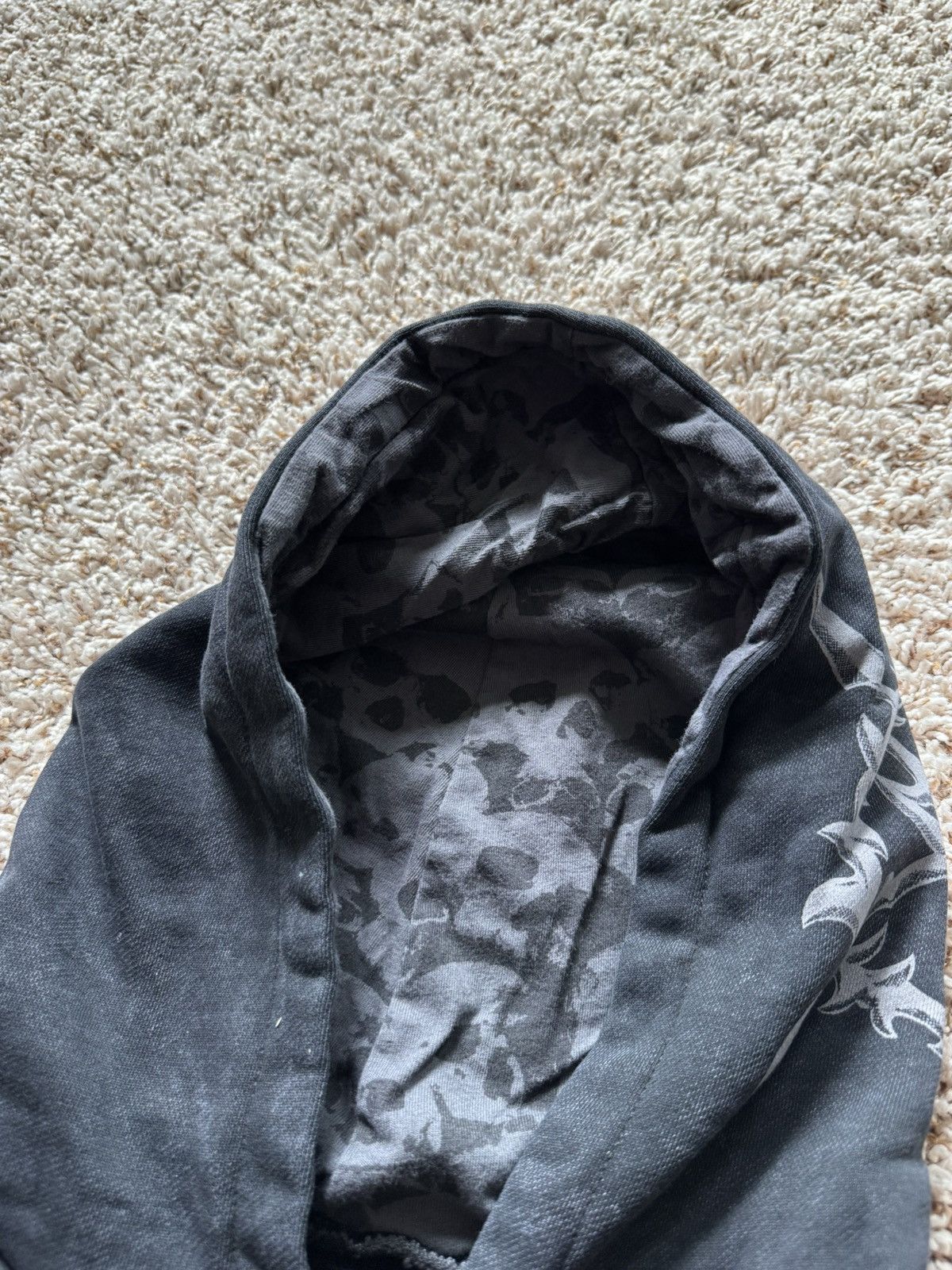 Ken Carson Ken Carson x Affliction Black Gorecore Lament Zip Up Hoodie ...