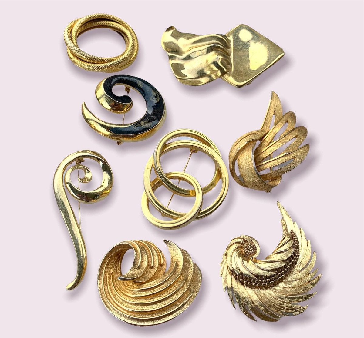 Vintage Costume Brooches Gold Vintage High End Statement Jewelry | Grailed