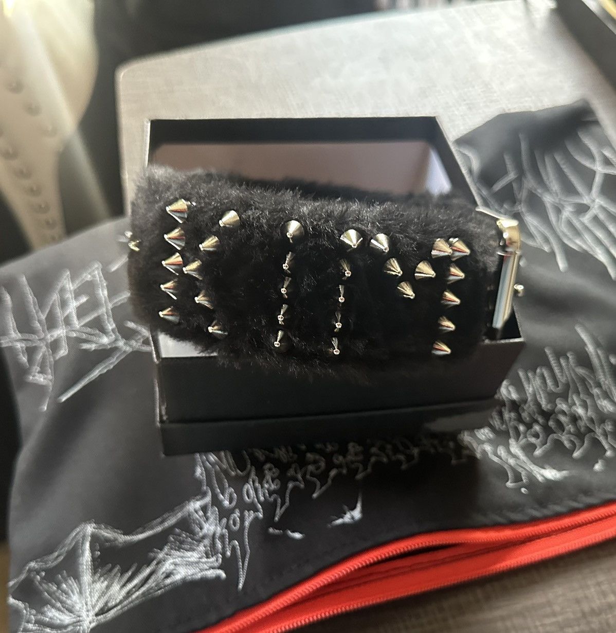 Ken Carson × Kim Krueger × Playboi Carti Kim Krueger Studded Fur Belt ...