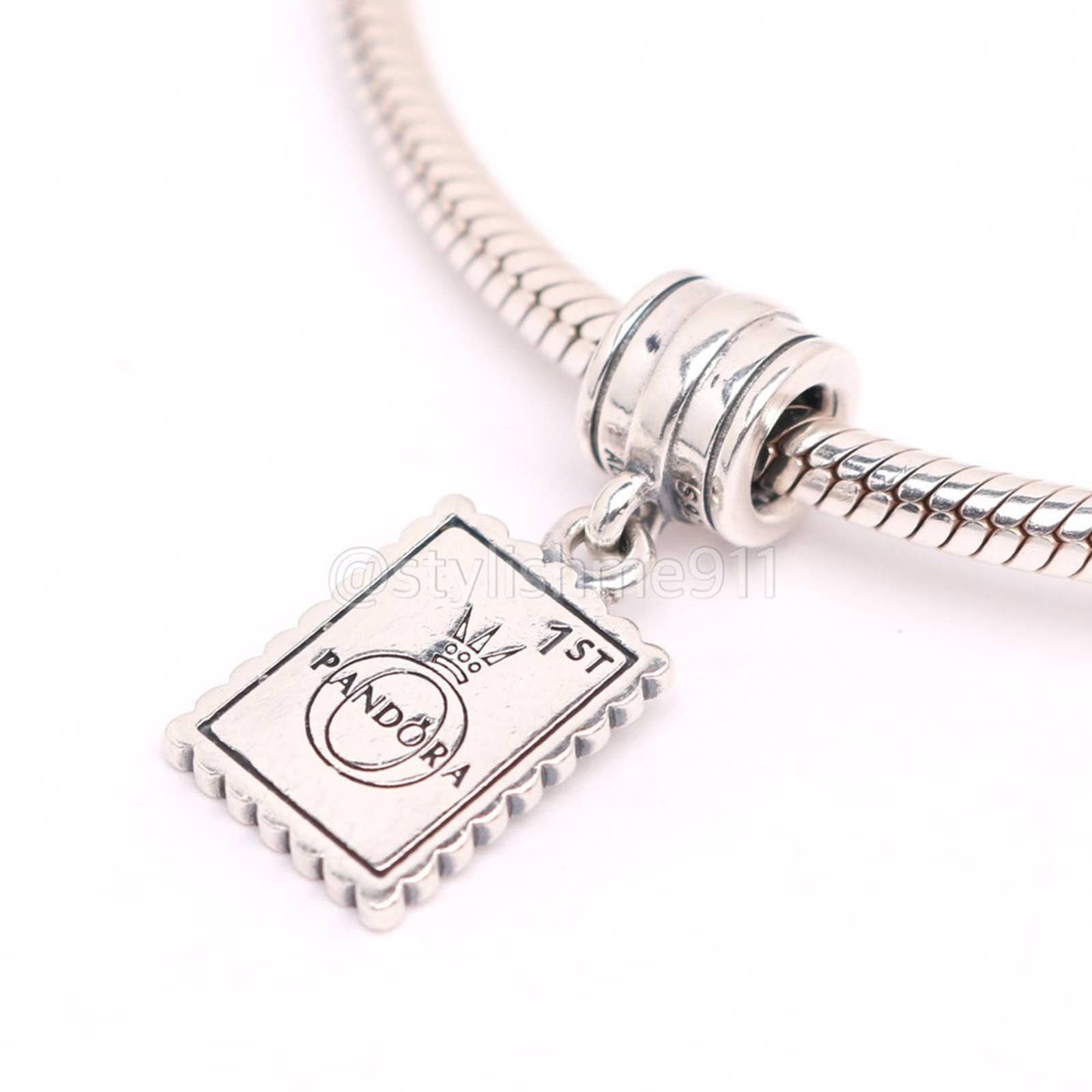 pandora RARE Authentic PANDORA Sterling Silver UK Stamp Dangle | Grailed