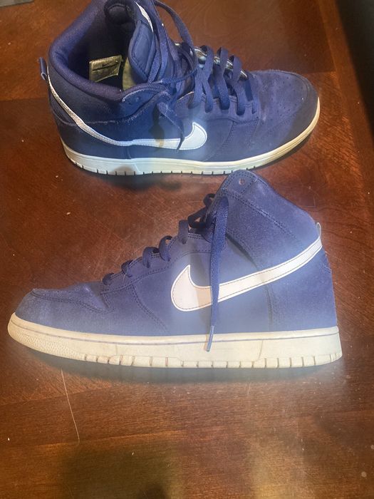 Nike Rare Vintage Nike Dunk High Binary Blue | Grailed